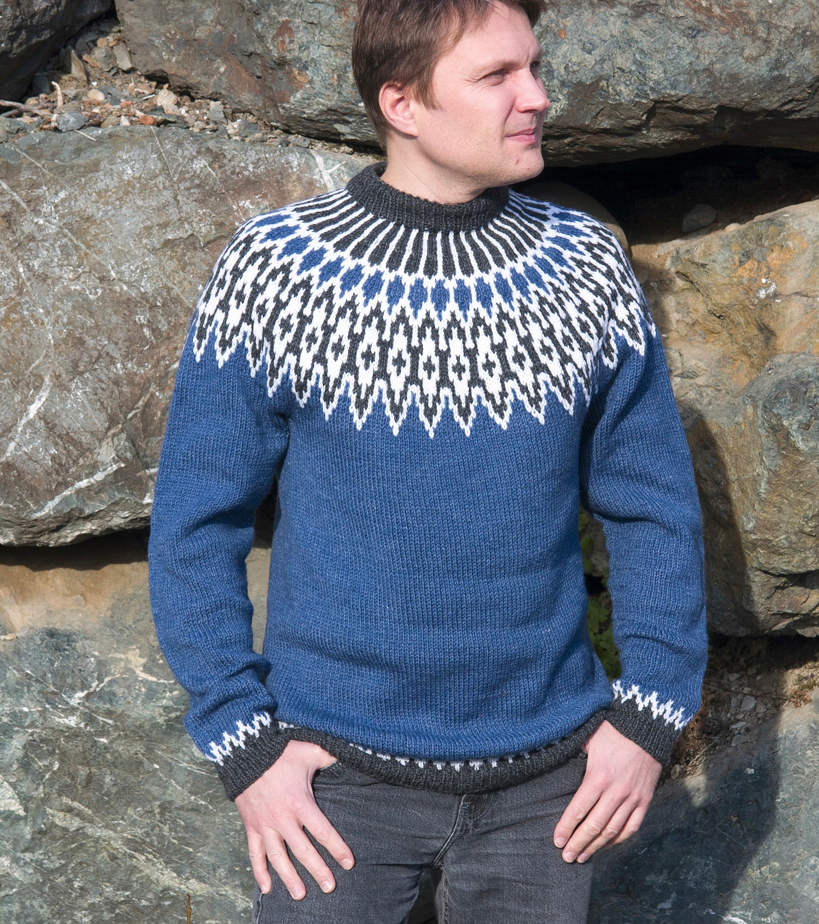 ODIN Icelandic Lopapeysa Sweater Knitting Pattern – Olga Begak Art & Design