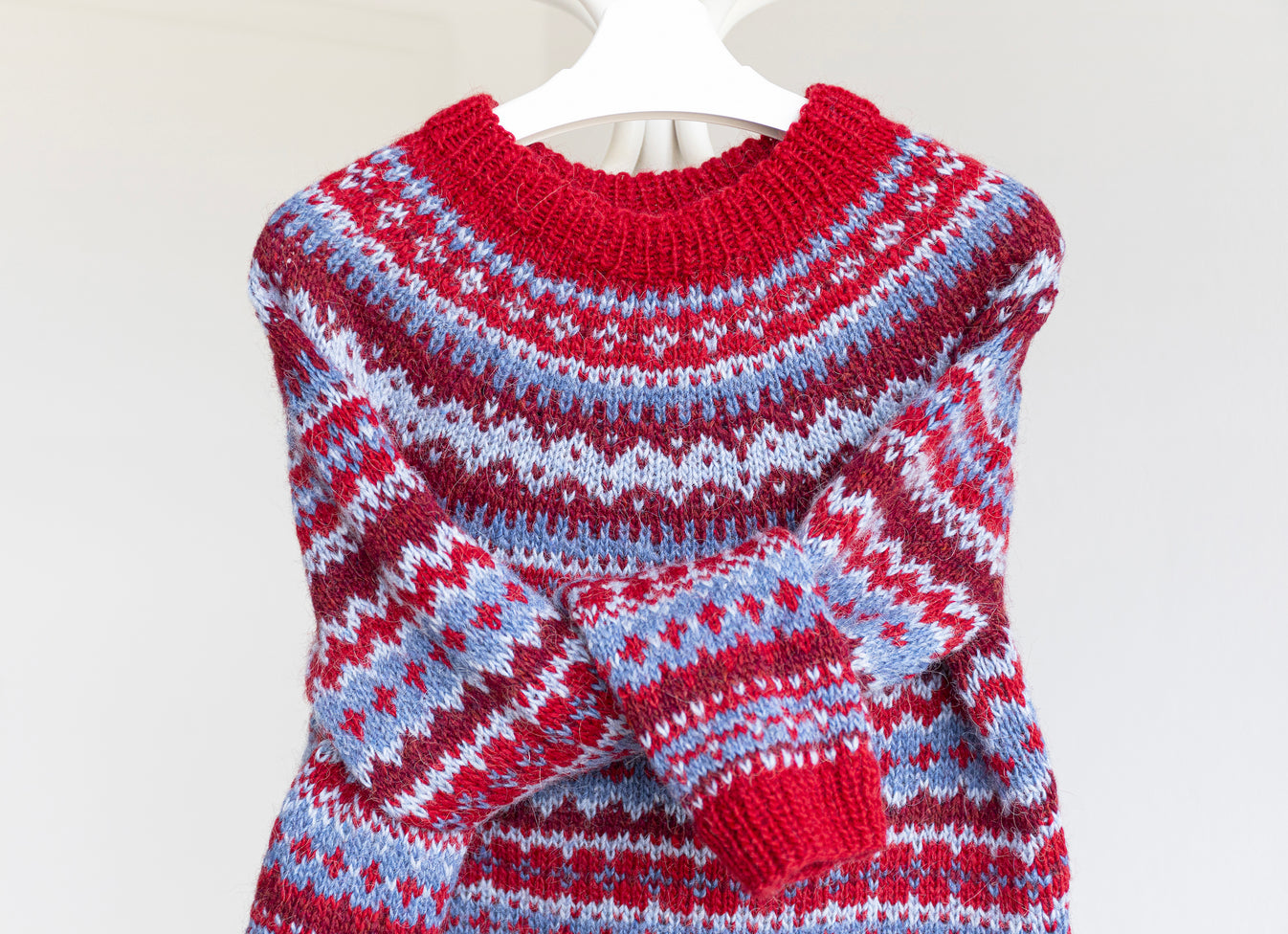 Icelandic Lopapeysa Sweater Knitting Pattern • Foss Striped Yoke Pullo ...