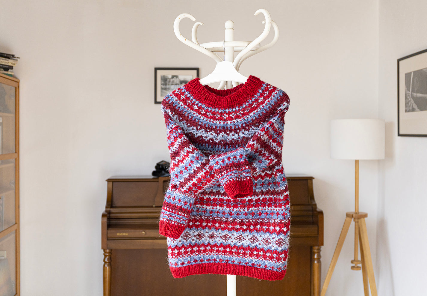 Icelandic Lopapeysa Sweater Knitting Pattern • Foss Striped Yoke Pullo ...