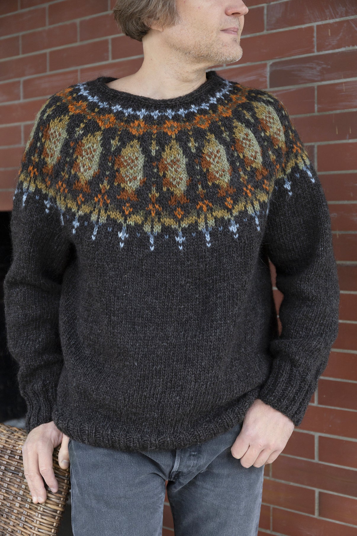 Fish Icelandic Lopapeysa Sweater Knitting Pattern • Lofoten Cod Fish P ...