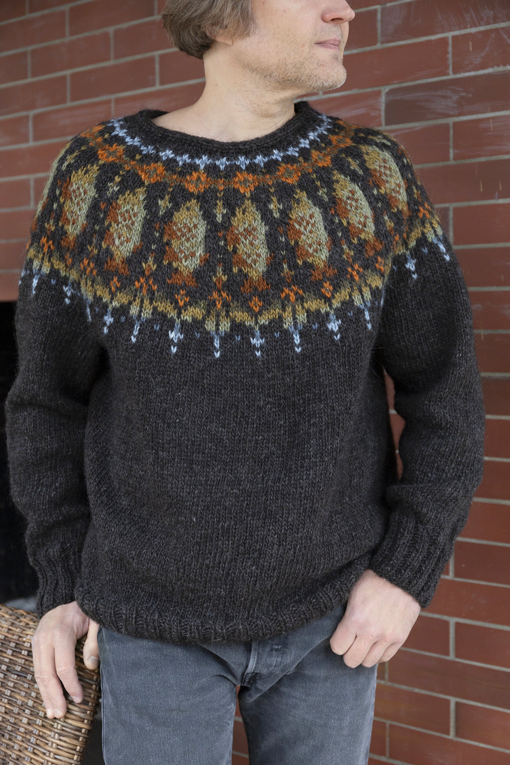 Fish Icelandic Lopapeysa Sweater Knitting Pattern • Lofoten Cod Fish P ...