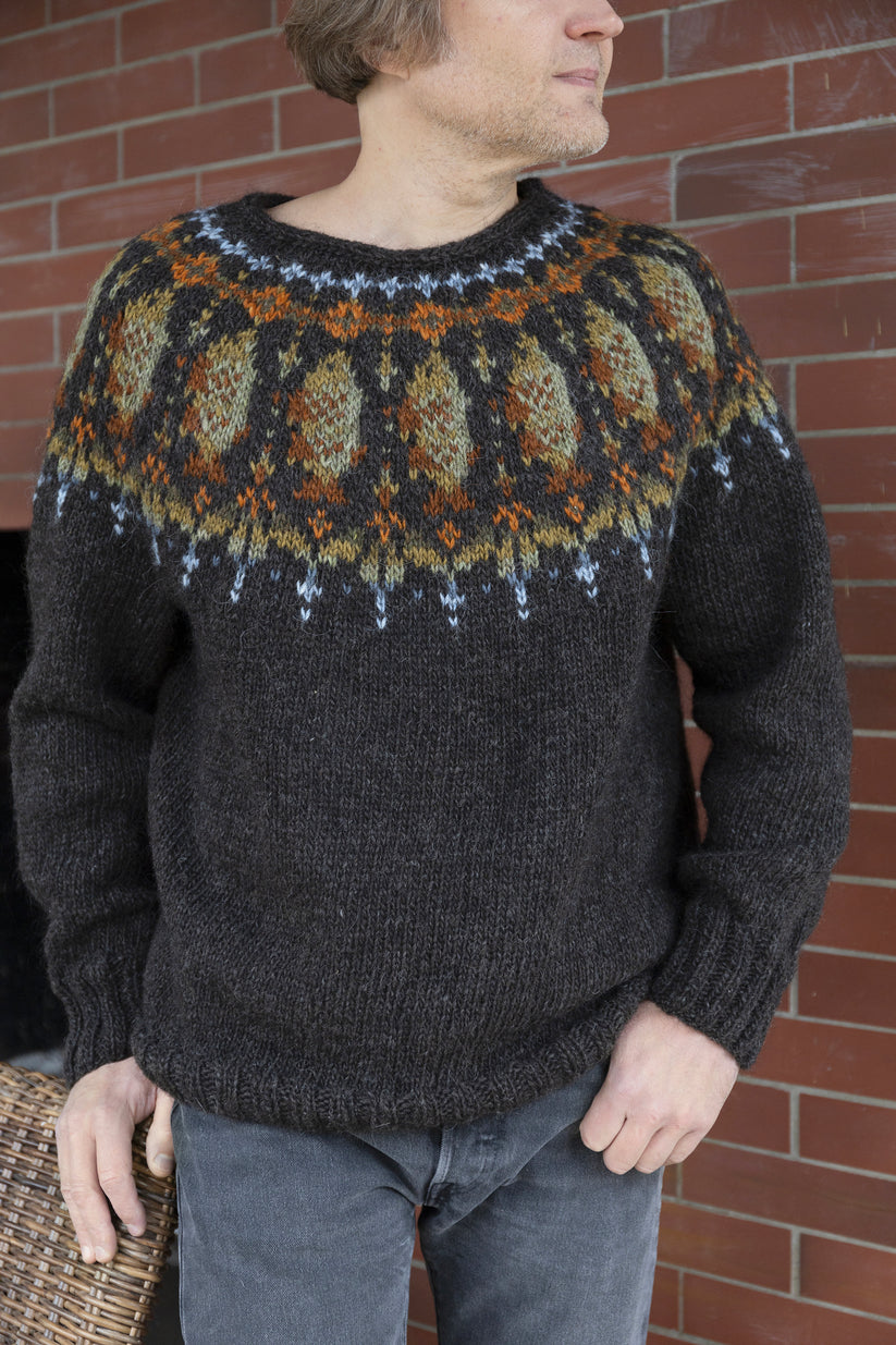 LOFOTEN Icelandic Lopapeysa Sweater Knitting Pattern – Olga Begak Art ...