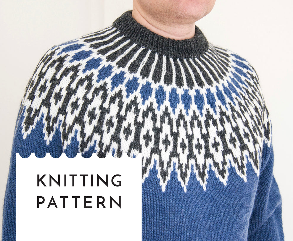 ODIN Icelandic Lopapeysa Sweater Knitting Pattern – Olga Begak Art & Design