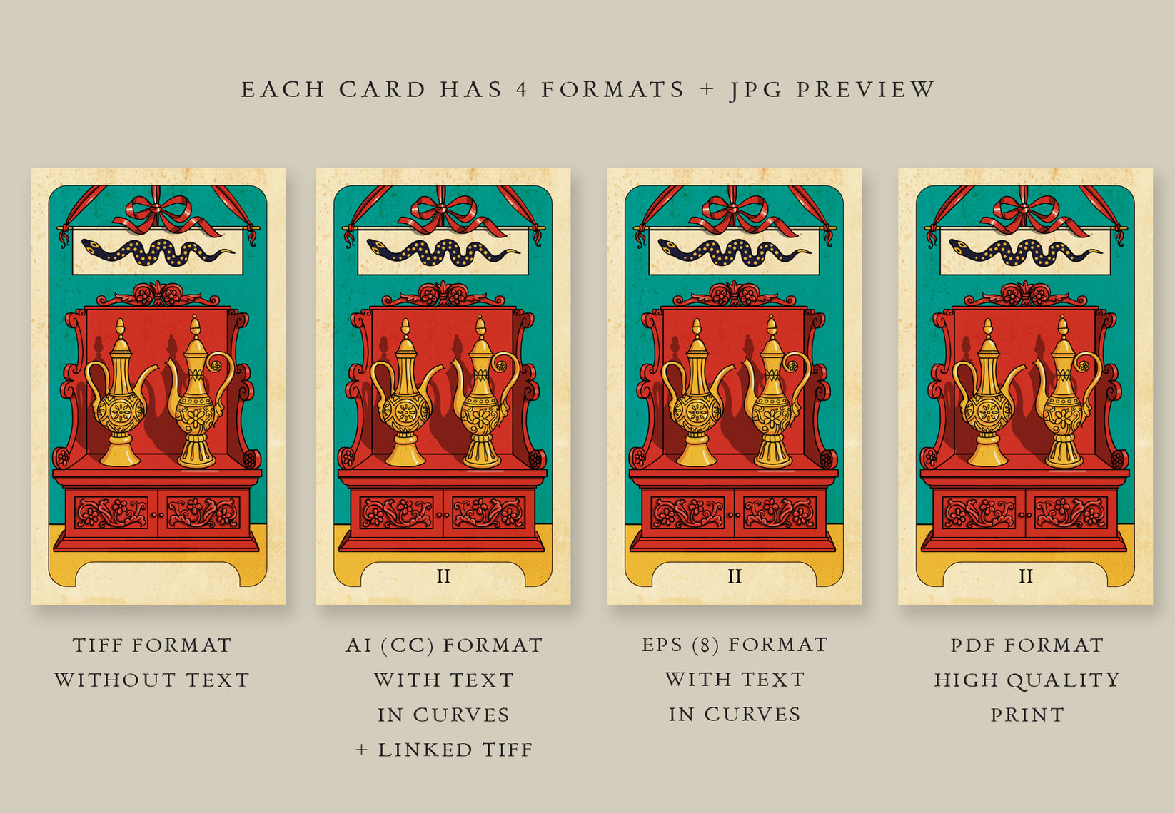 SNAKE TAROT Minor Arcana Deck – Olga Begak Art & Design